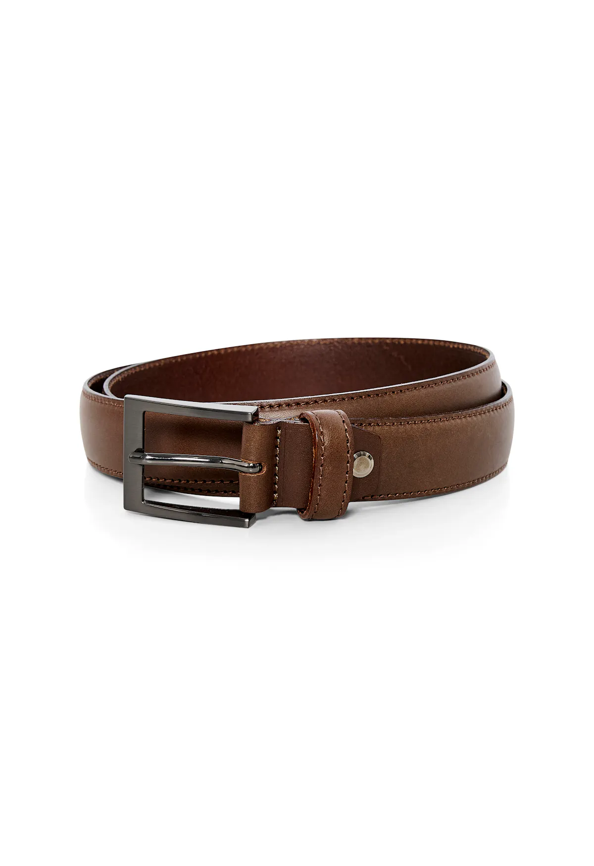 Frank Belt in espresso leather