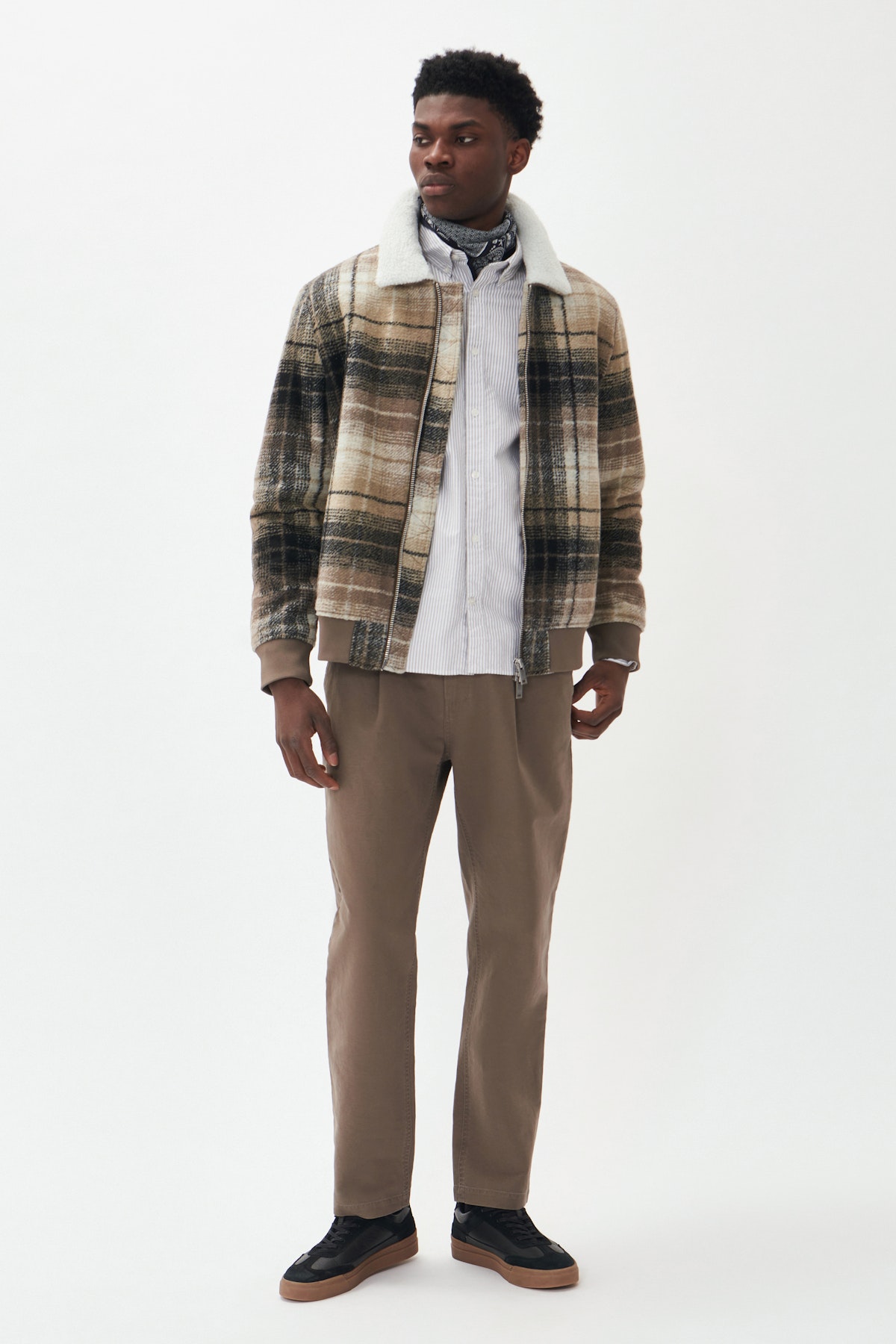 MAdonal Heritage Bomber Jacket in morel colour