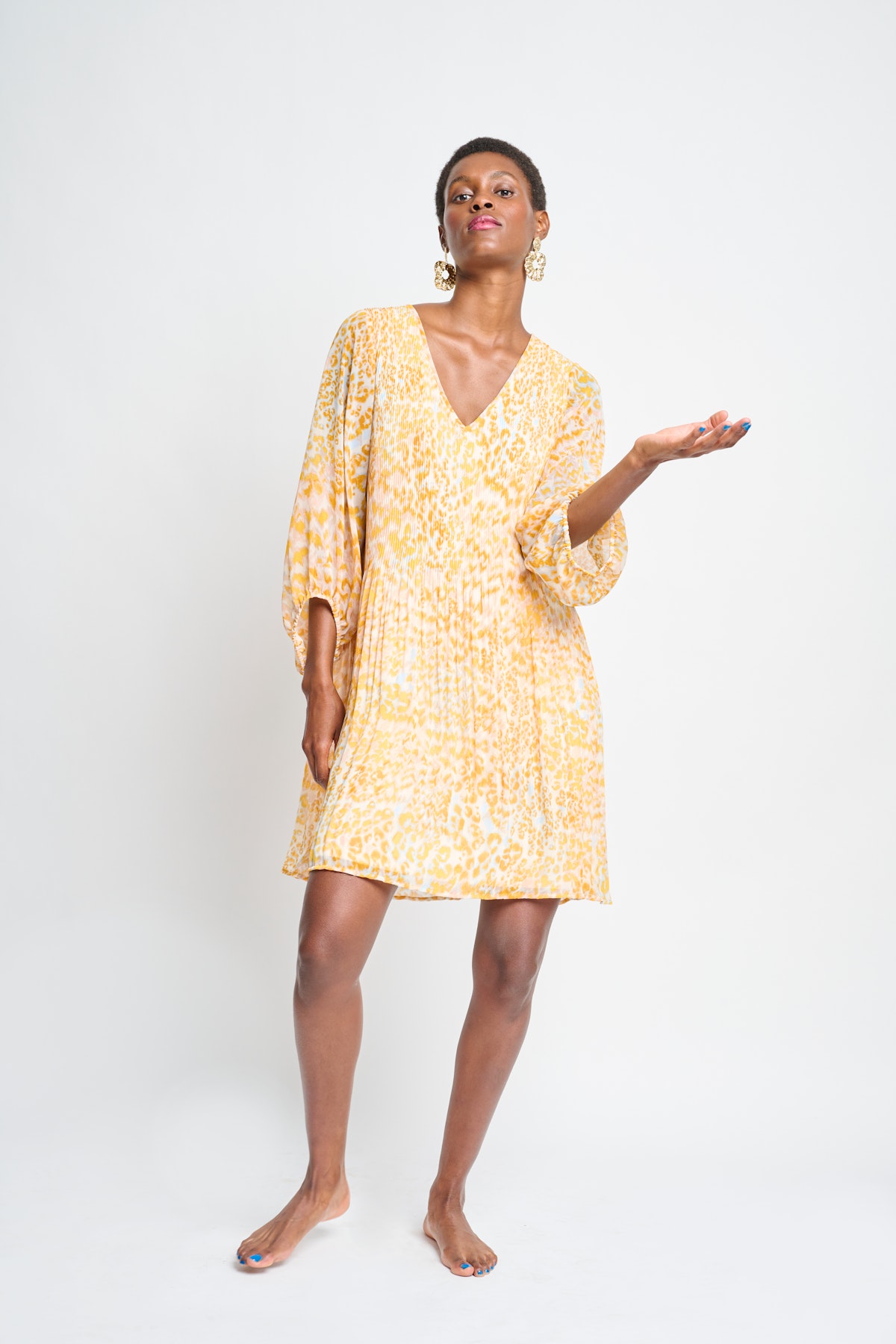 IHNAFUNA Dress in birch colour | ICHI