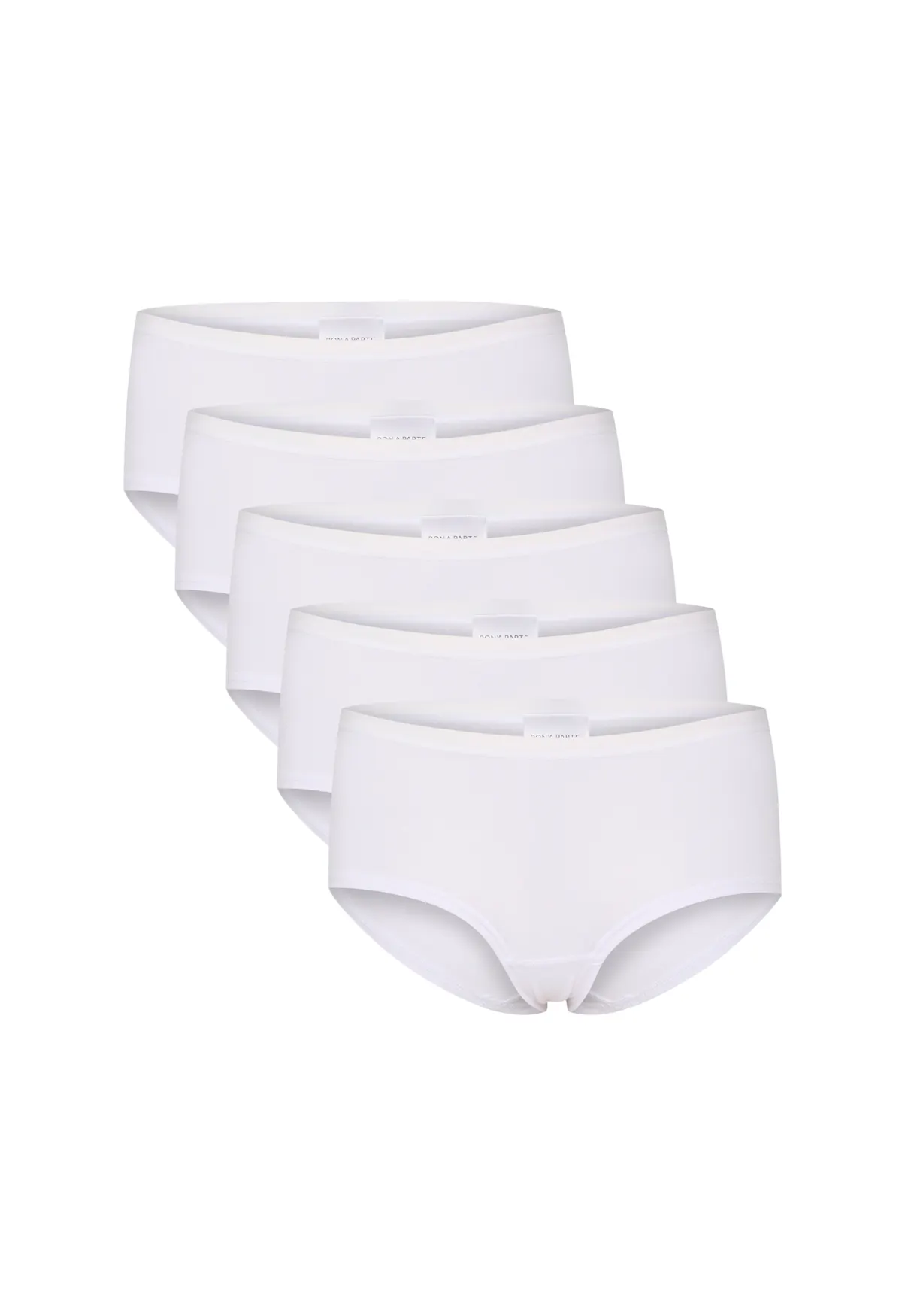BP5-pack Panties in white cotton | BON'A PARTE