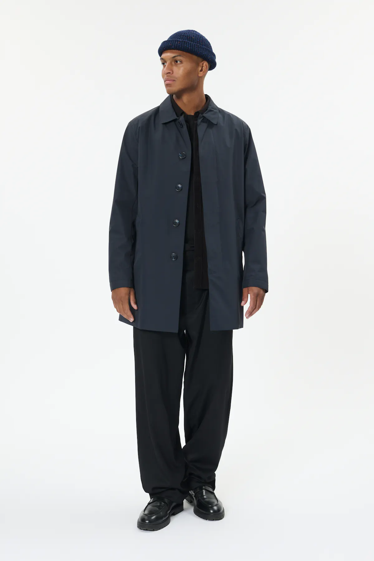 MAmiles Mantel in dark navy polyester