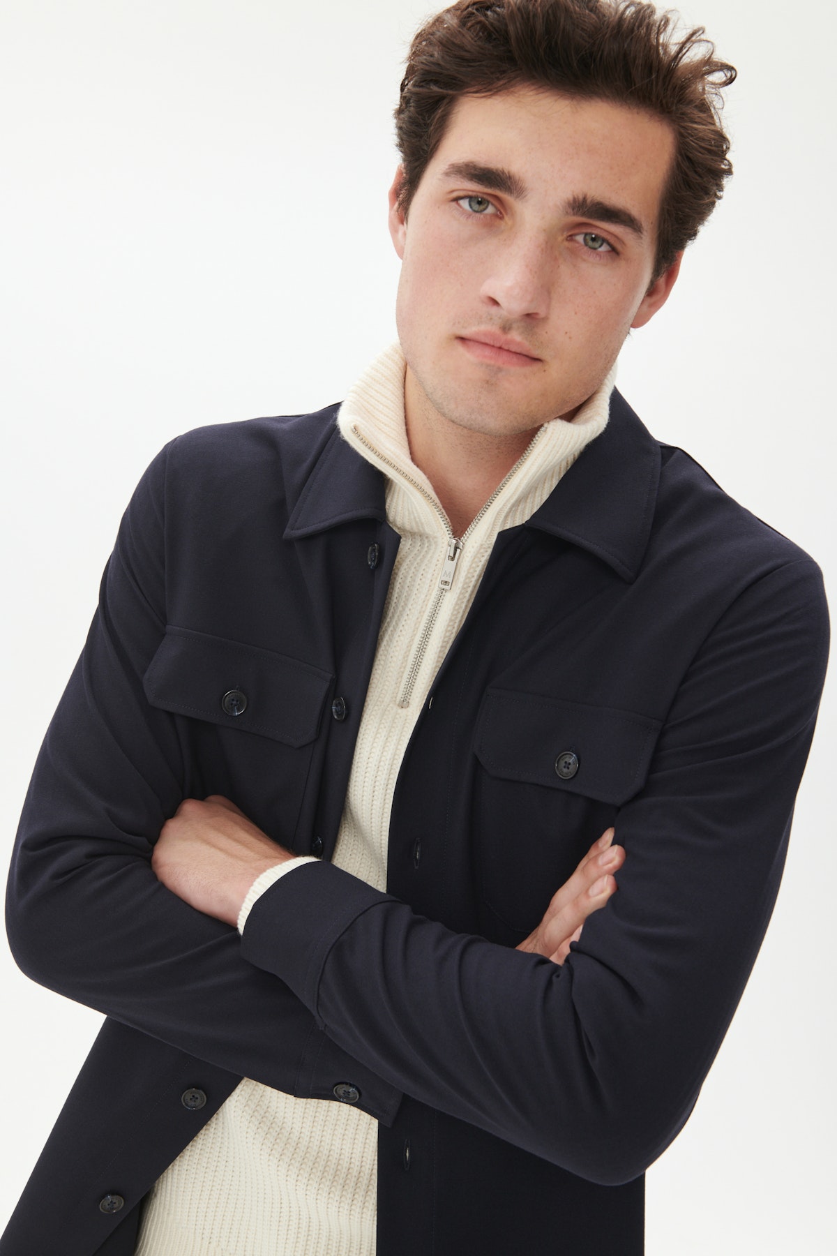 MADamo Overhemd in dark navykleur