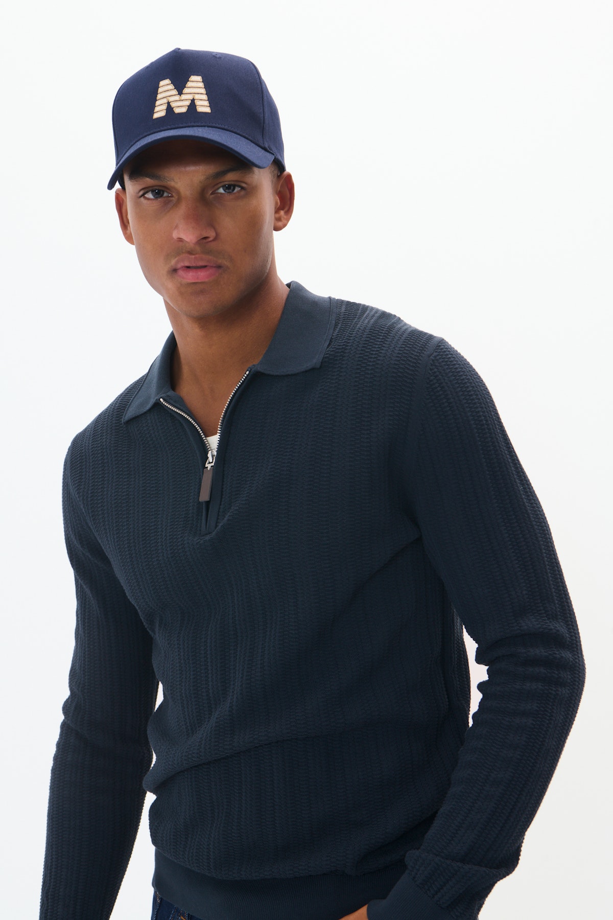 MAcap Heritage Cap in dark navy cotton | Matinique