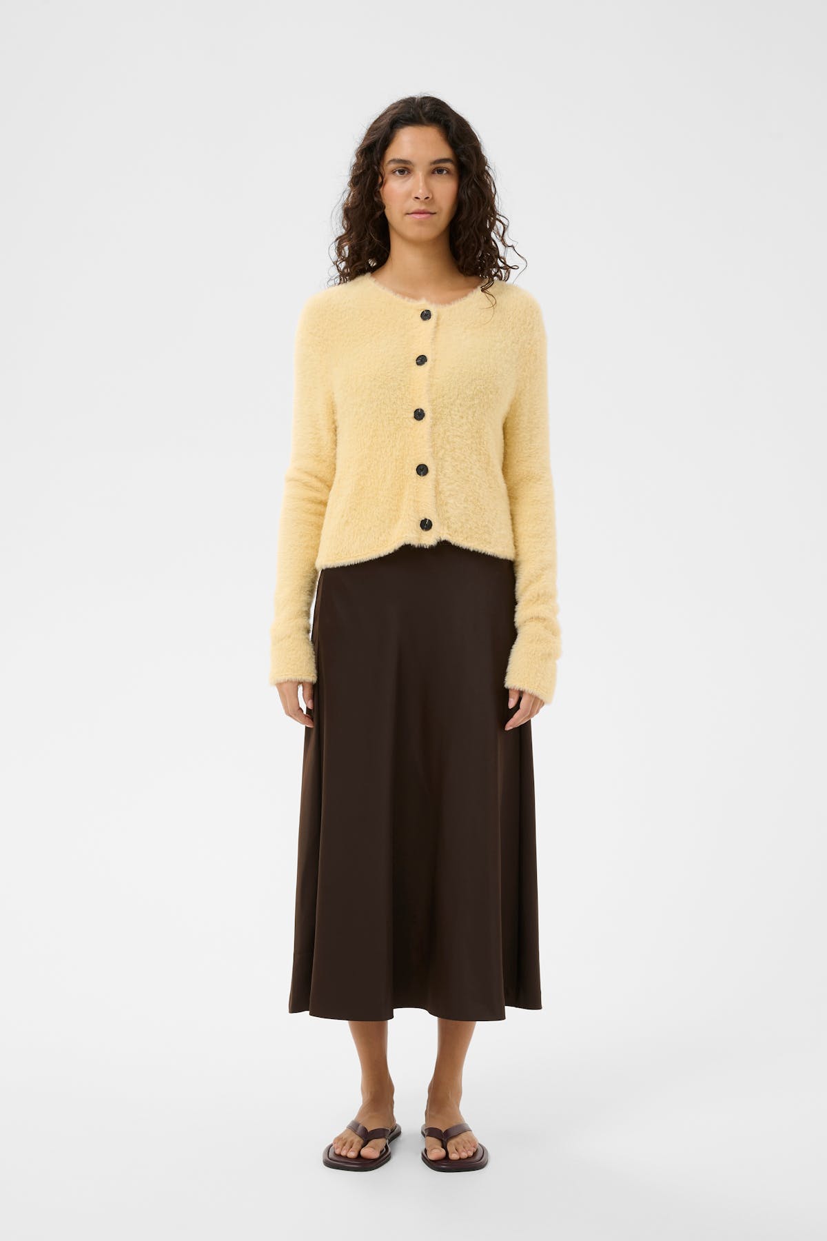 ZilkyIW Skirt in coffee bean colour