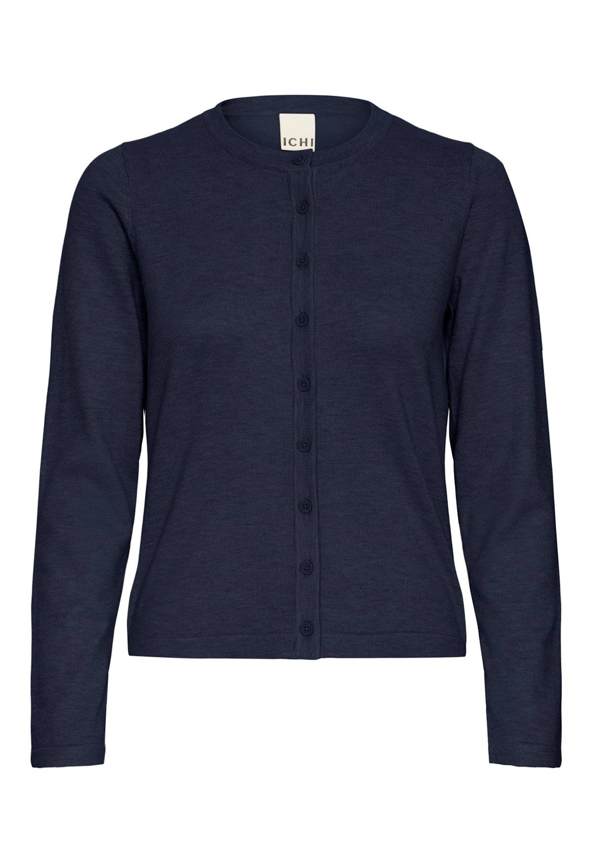 IHLULS O-Neck Cardigan in total eclipse colour | ICHI