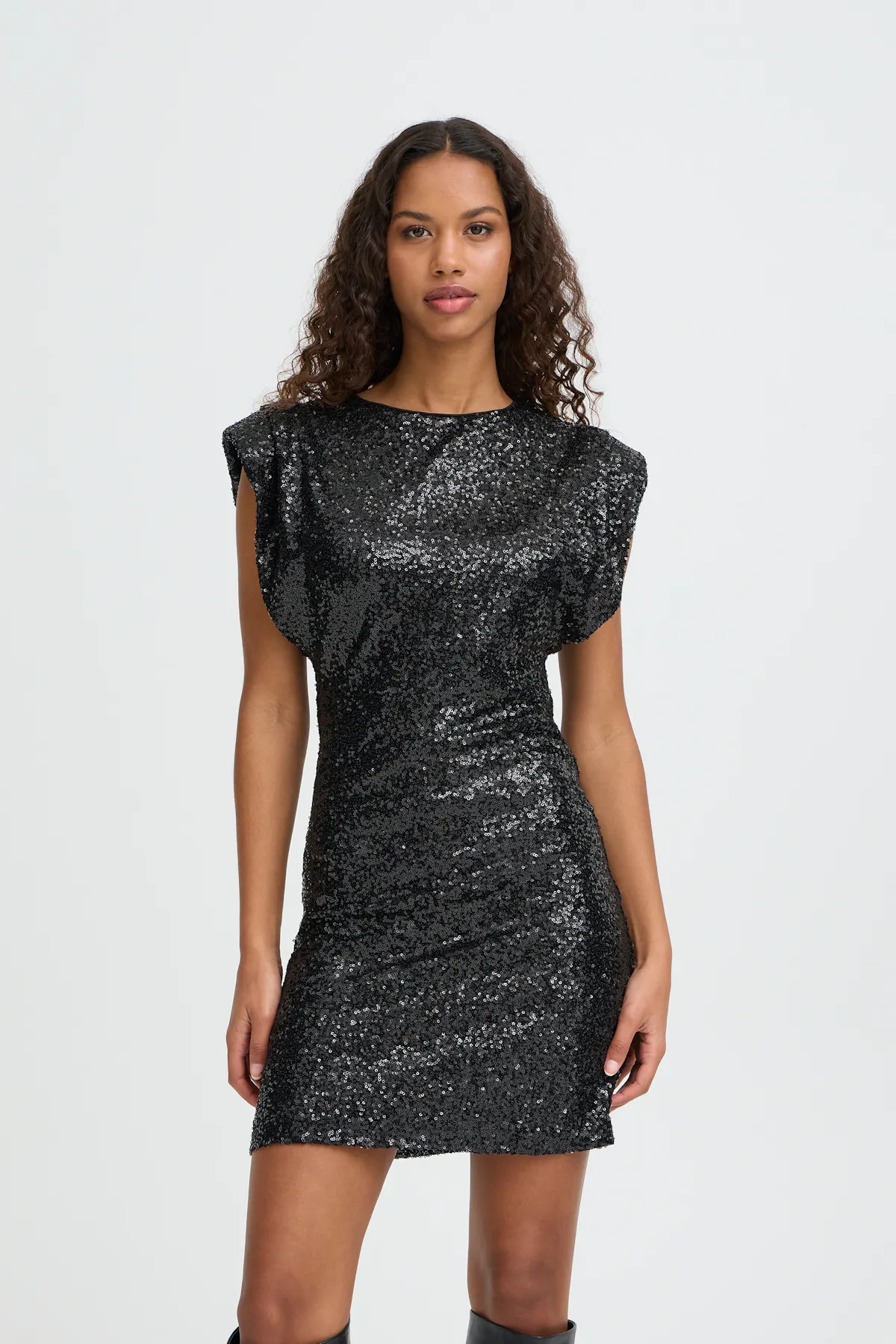 IHFAUCA Dress in black polyester | ICHI