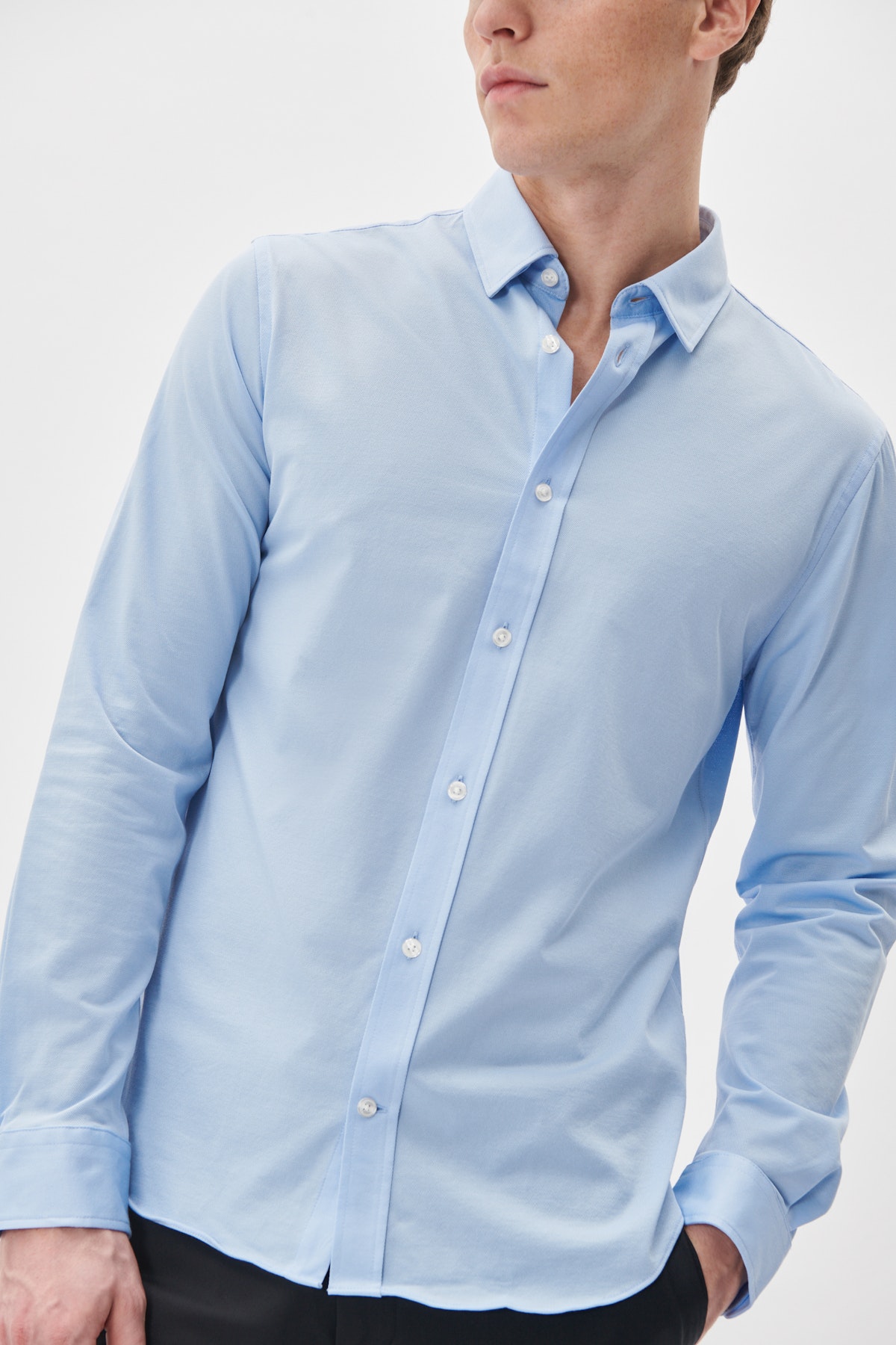 MAtrostol Shirt in chambray blue colour