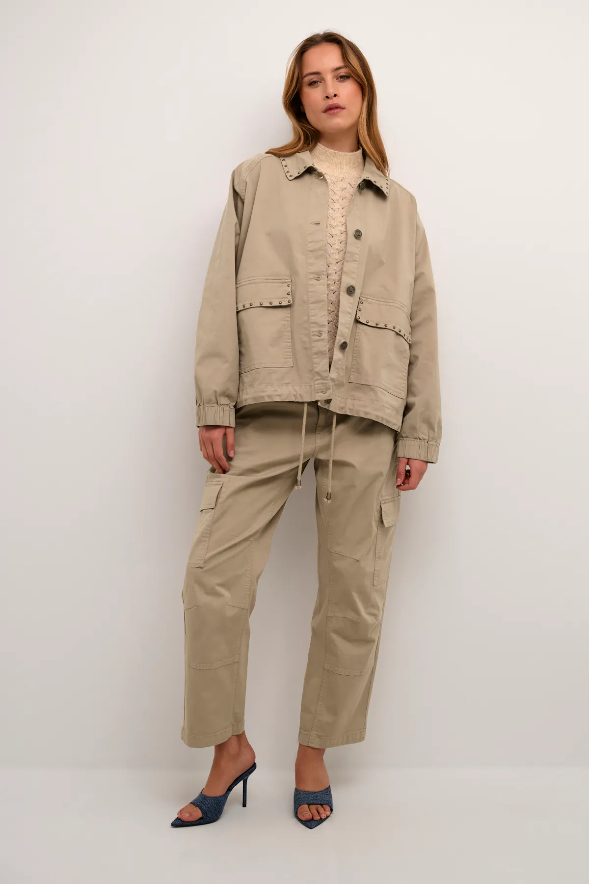 CUracy Casual jacket in dune cotton