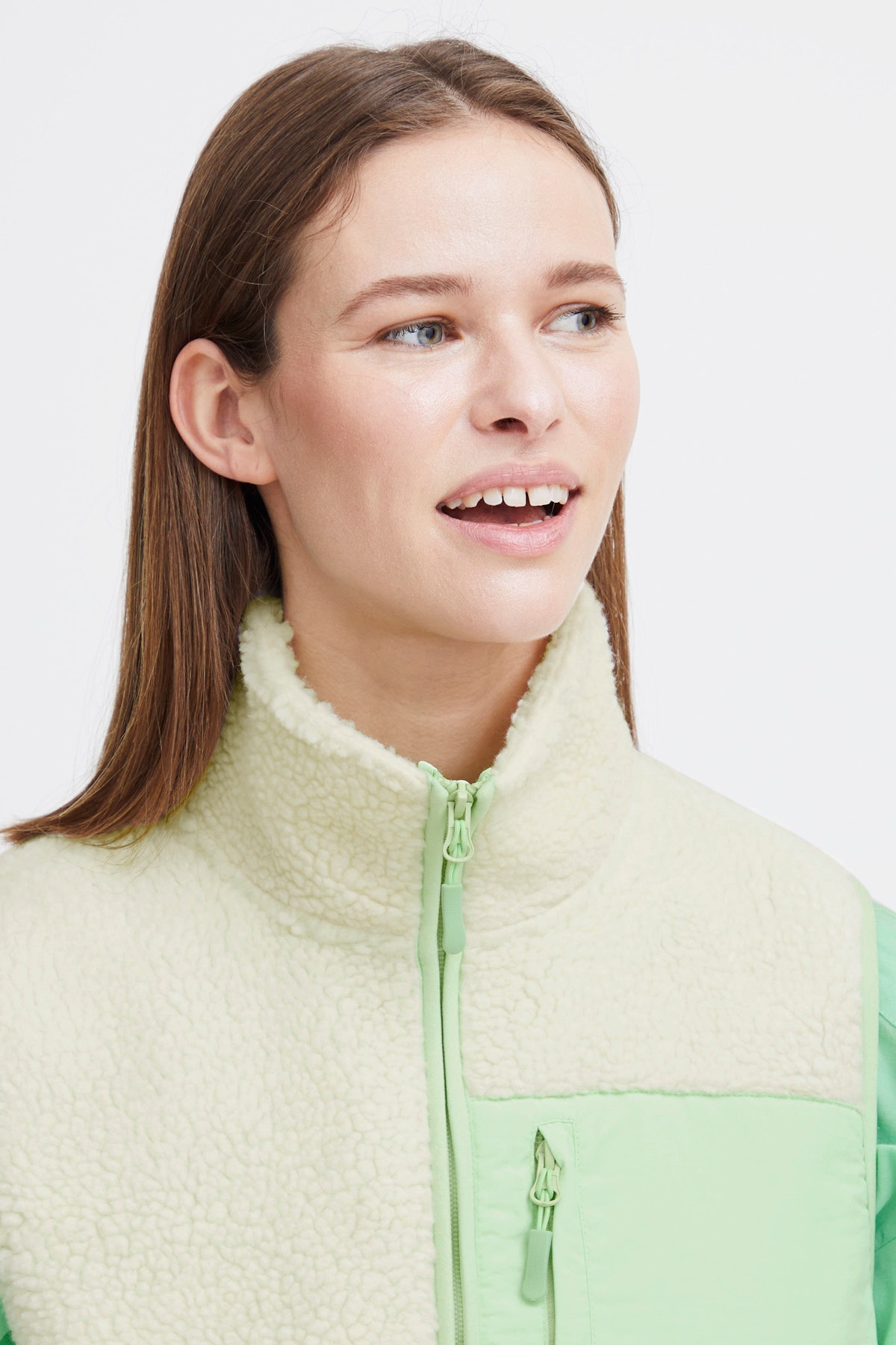 JCBERRI Weste oberbekleidung in patina green mix polyester | ICHI