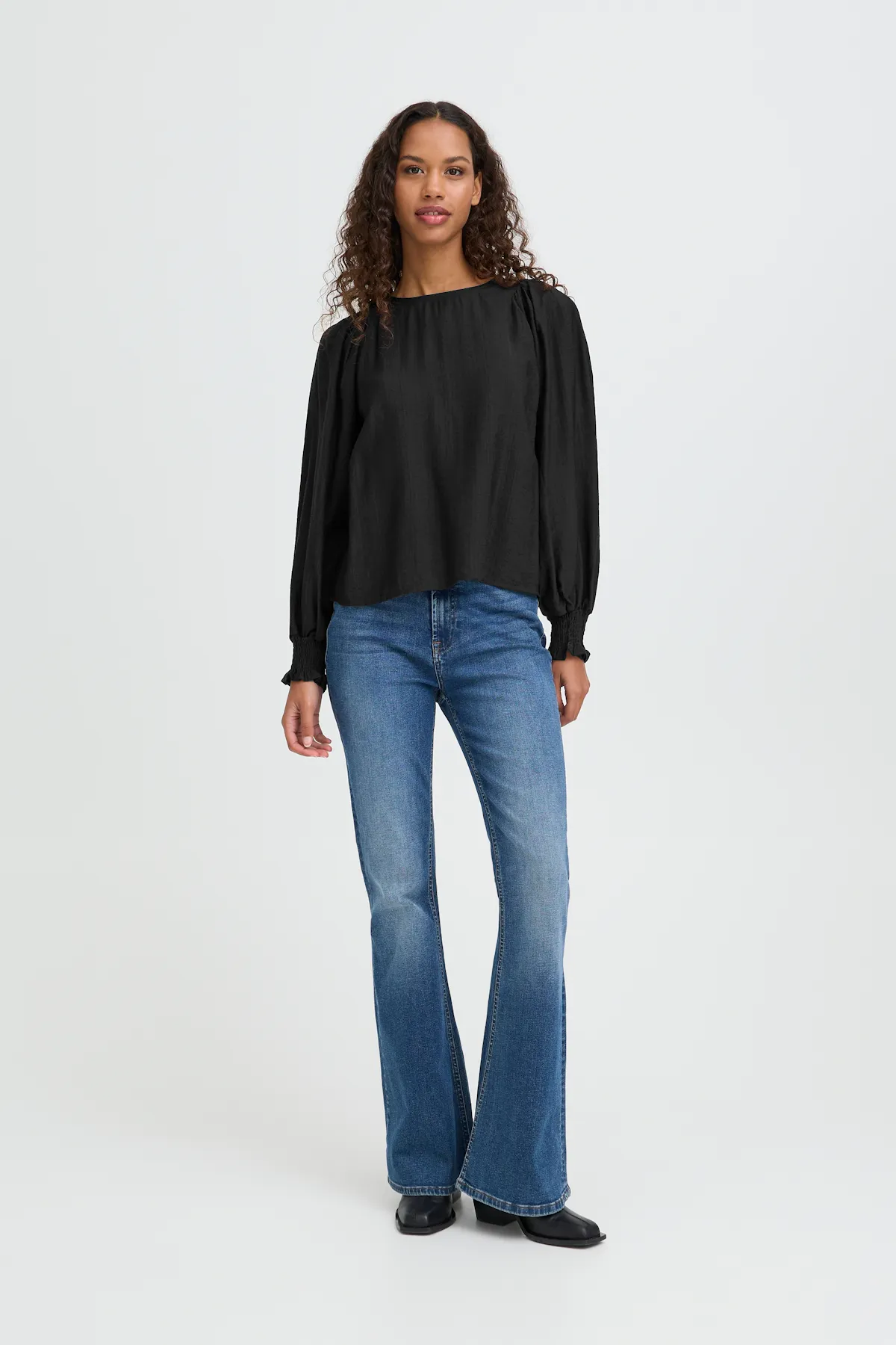 IXWILMA Blouse in black colour | ICHI