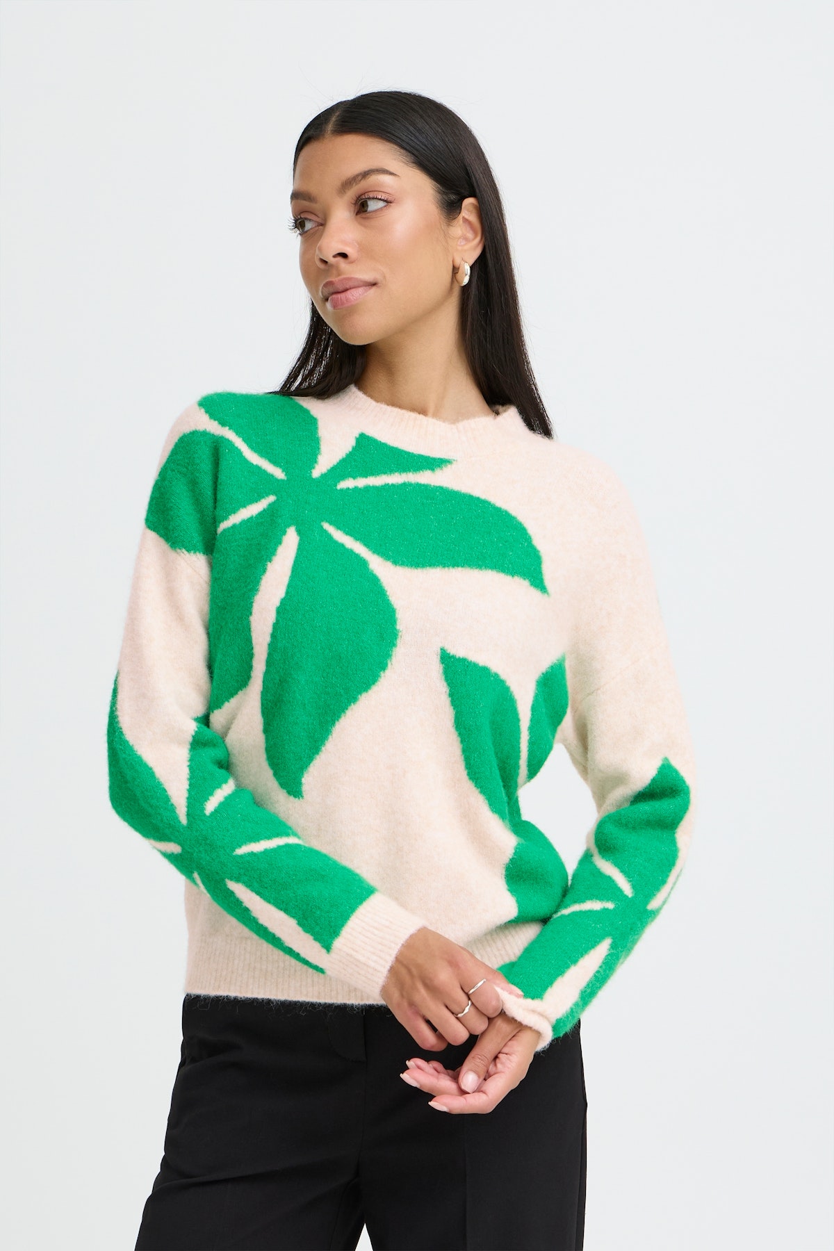 BYOMEA Pullover in leprechaun flower-farbe | b.young
