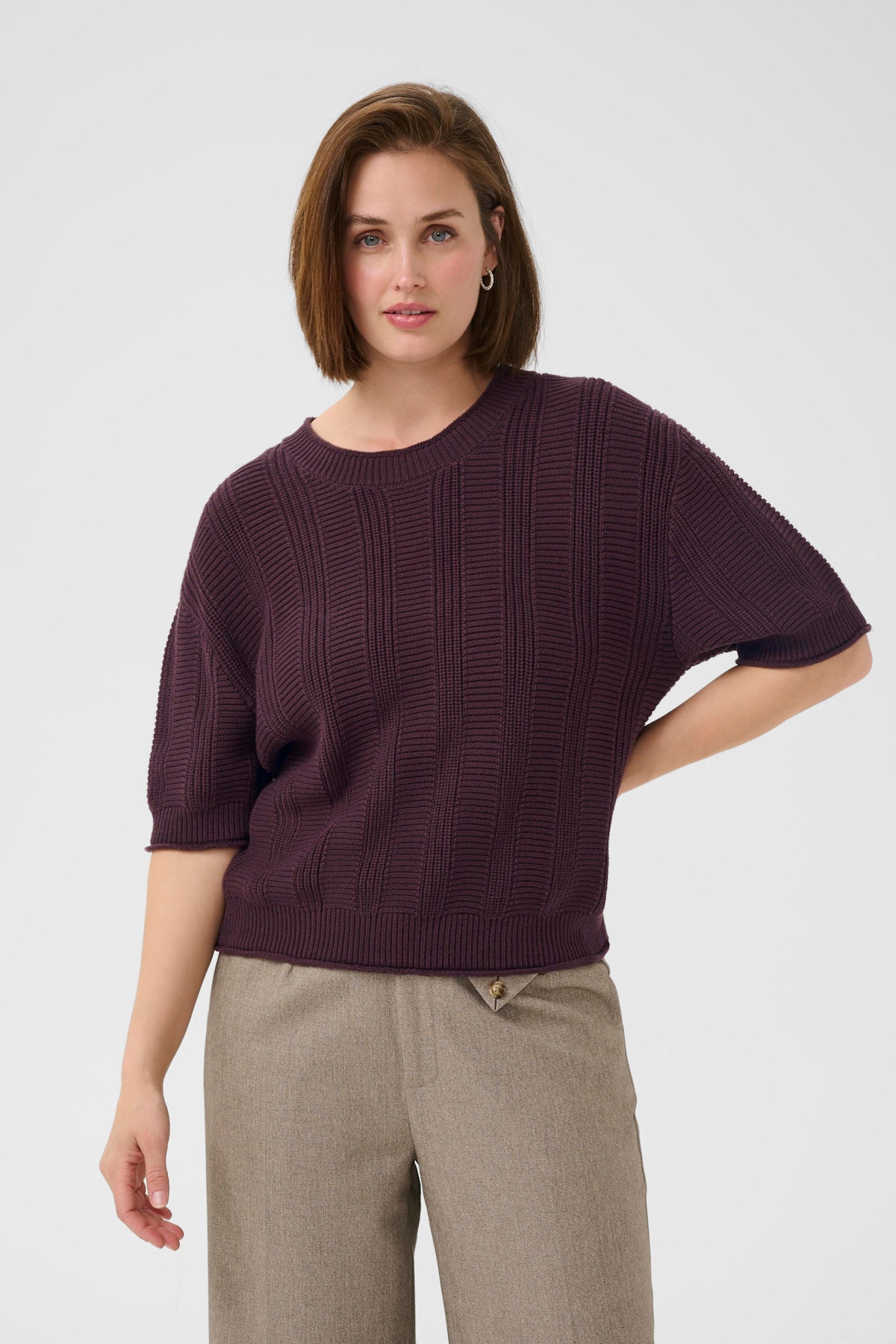KAwhitney Pullover in fudge colour | KAFFE Clothing