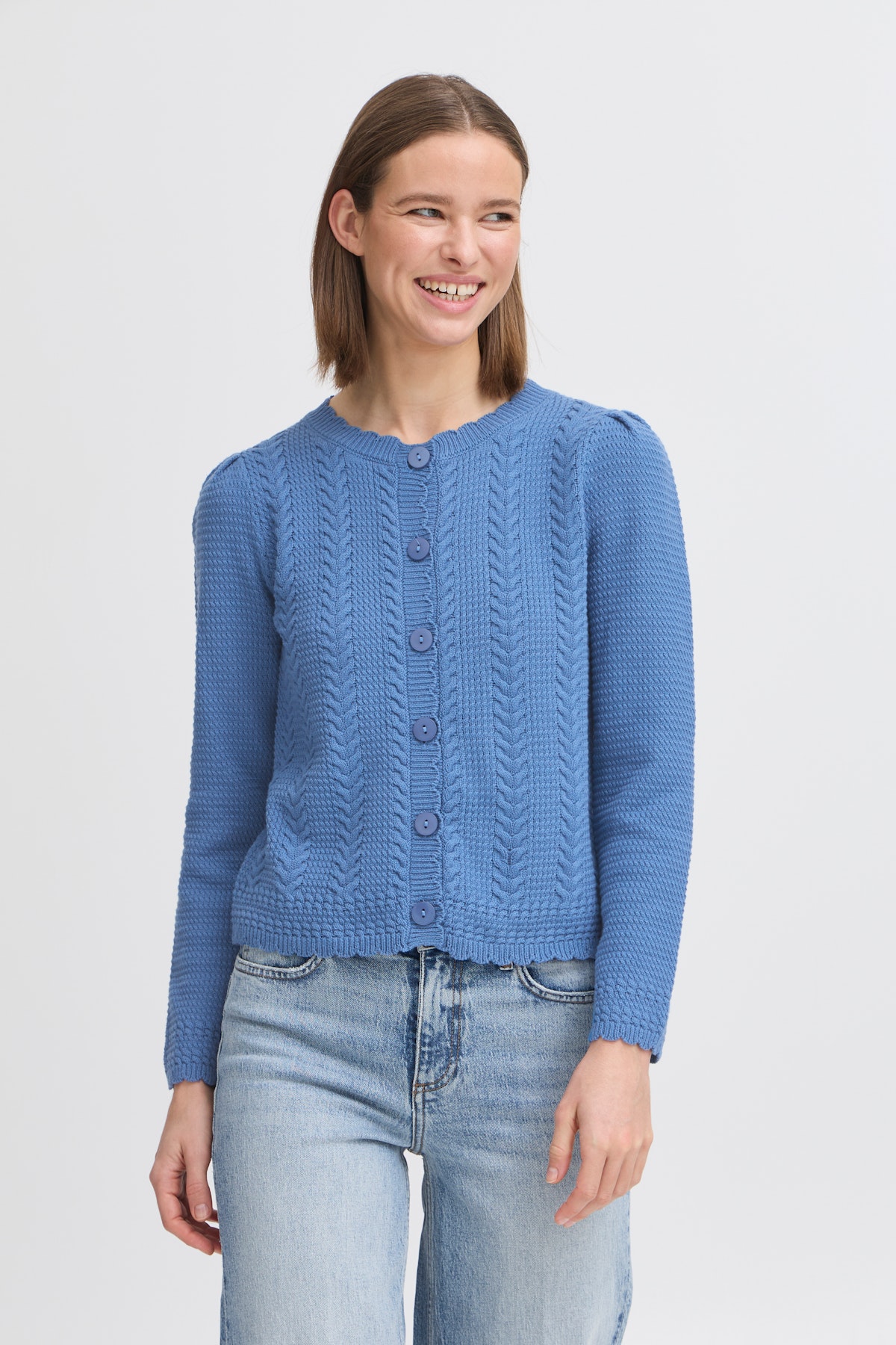 BYMAGIO Cardigan i riverside bomull | b.young