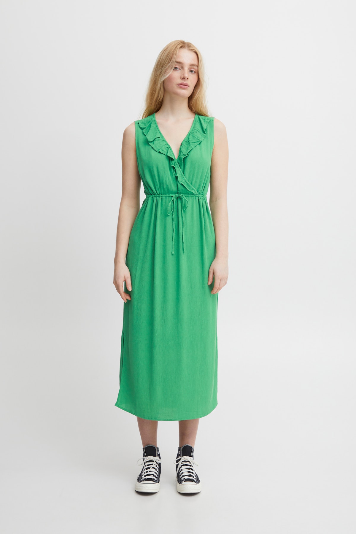 IHMARRAKECH Dress in greenbriar viscose | ICHI