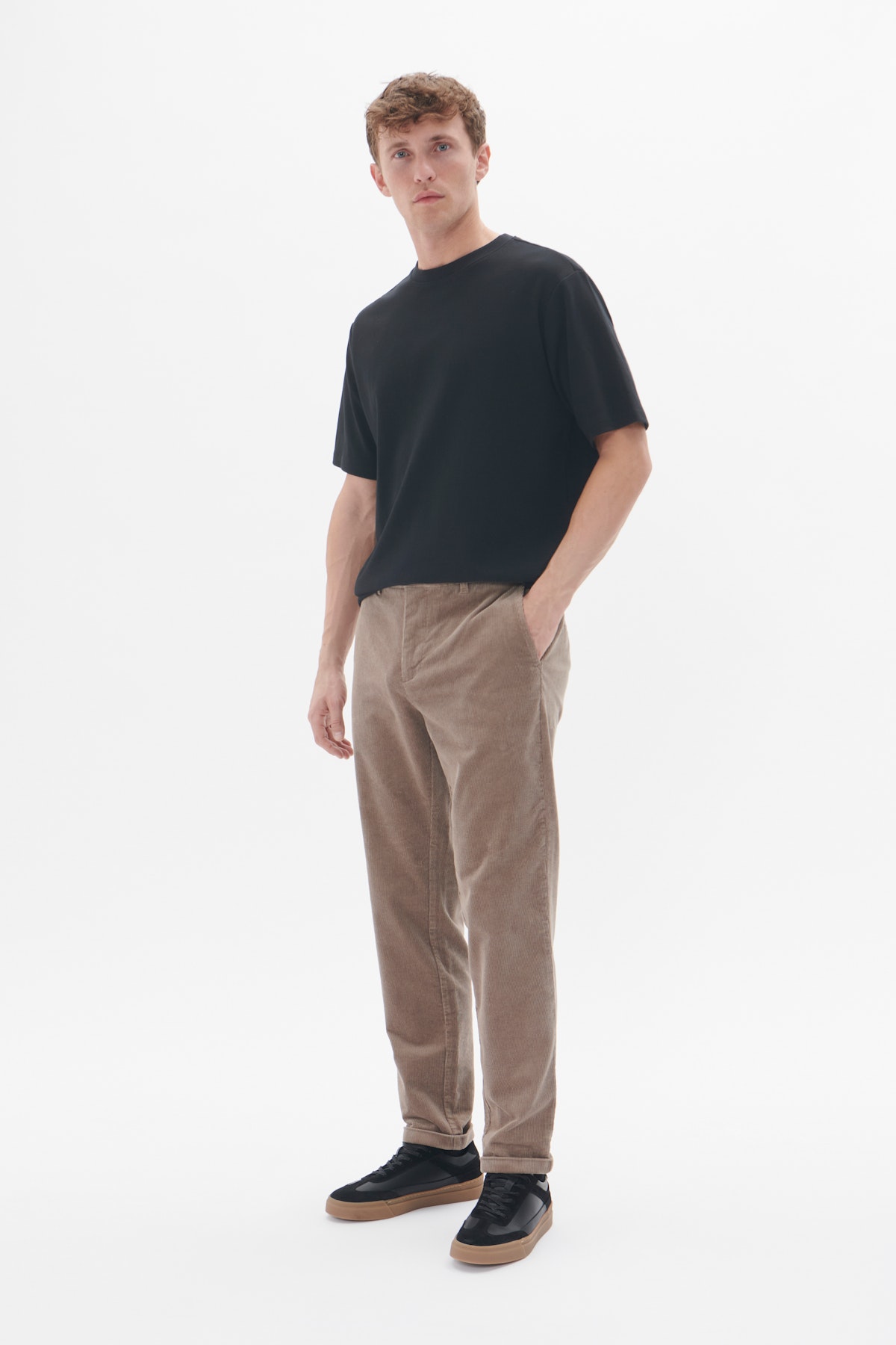 MALiam Broek in walnut katoen