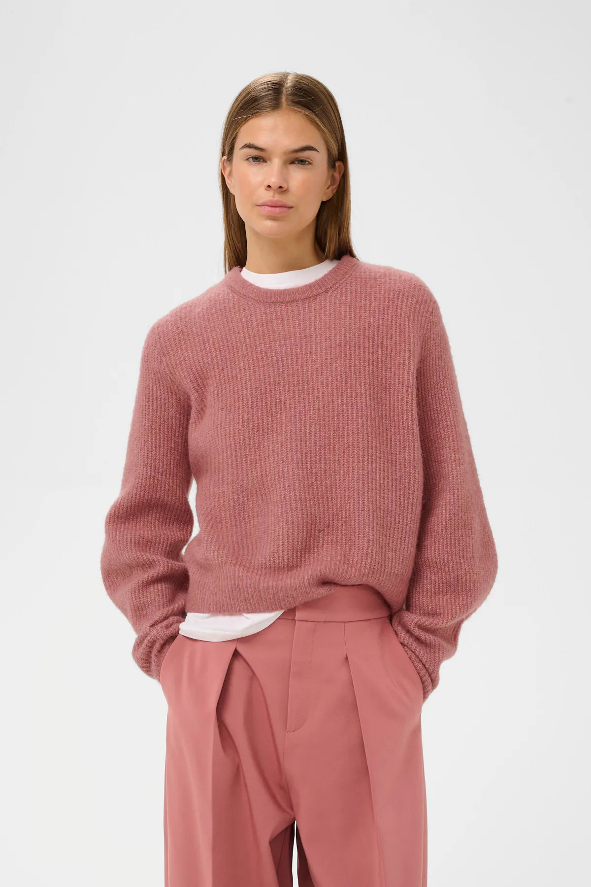 NIASIW Pullover in withered rose colour
