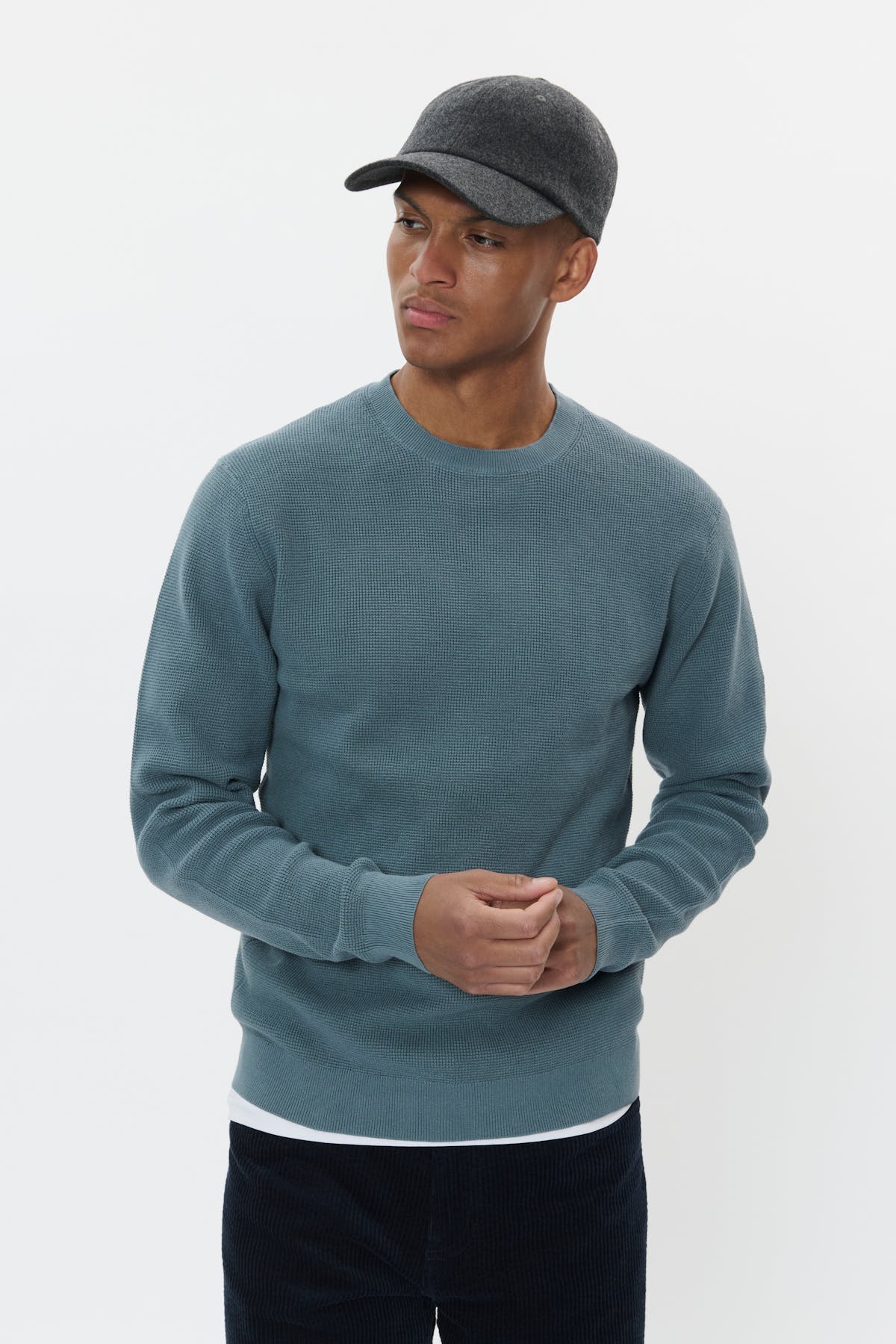 MAlagoon Pullover in stormy weather colour