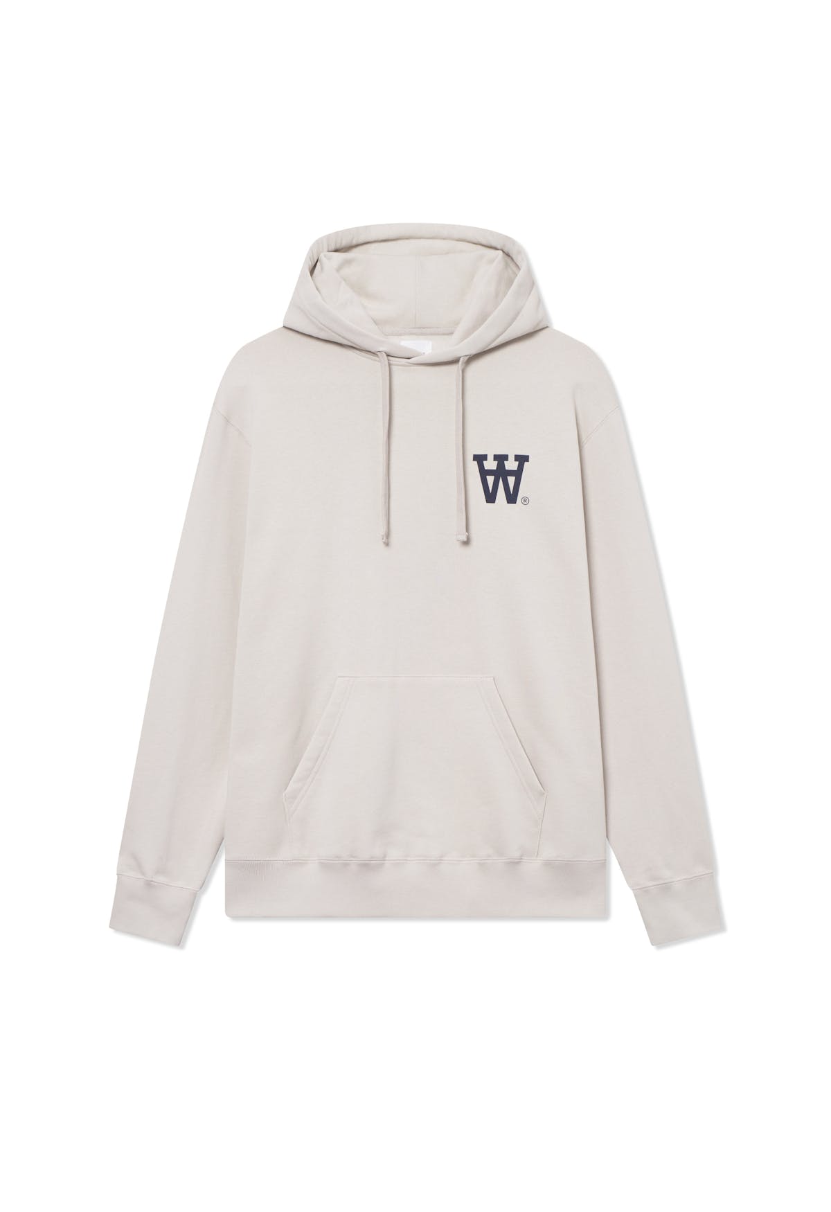 WWCass AA Chest Print Hoodie in moonstruck cotton | WoodWood