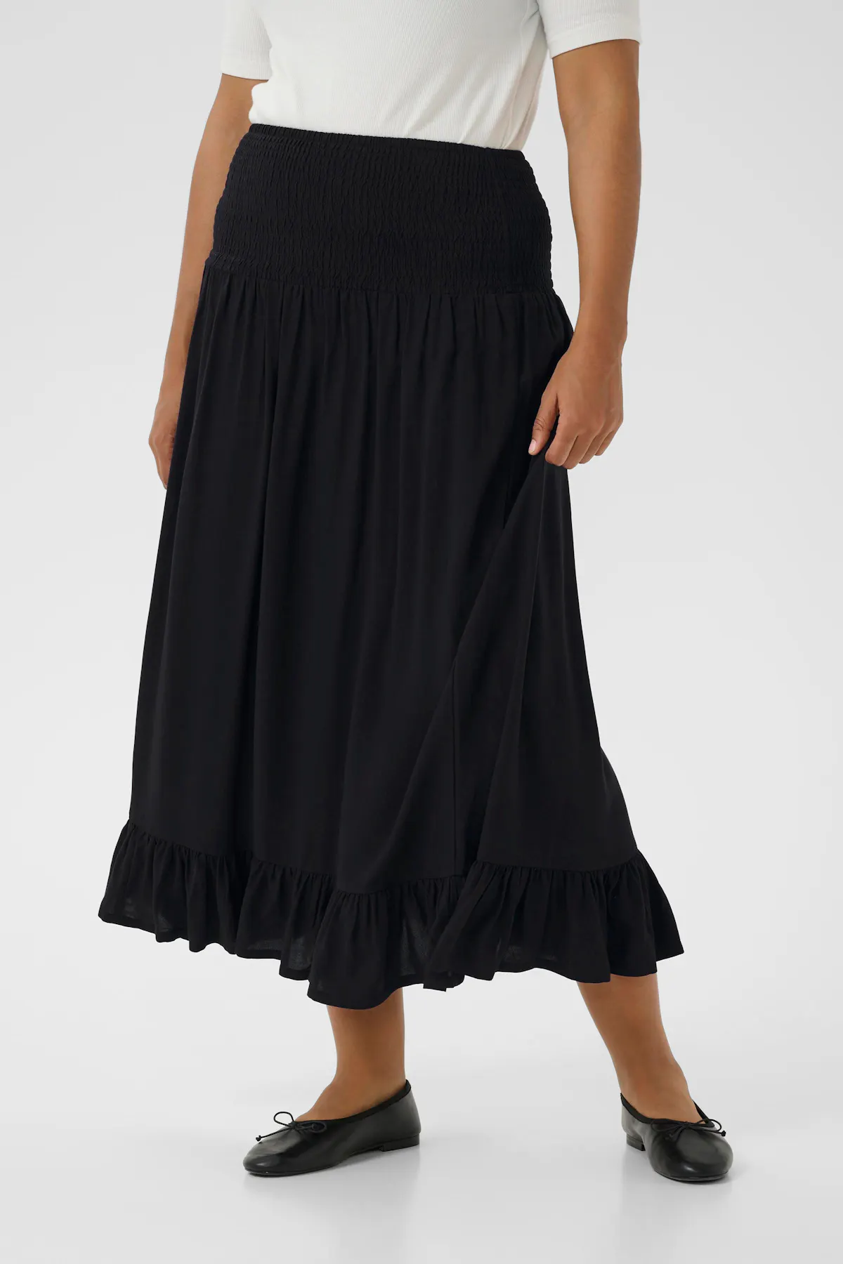 KCbella Kjol i black deep viskos | KAFFE Clothing