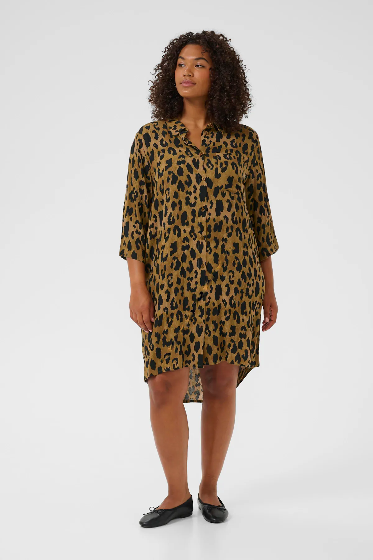 KCmolly Klänning i brown leopard print viskos | KAFFE Clothing