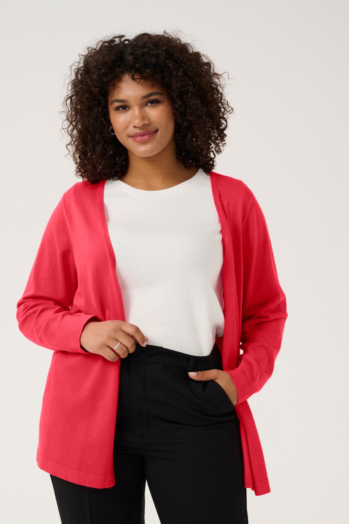 KCfarsia Cardigan in raspberry-farbe | KAFFE Clothing