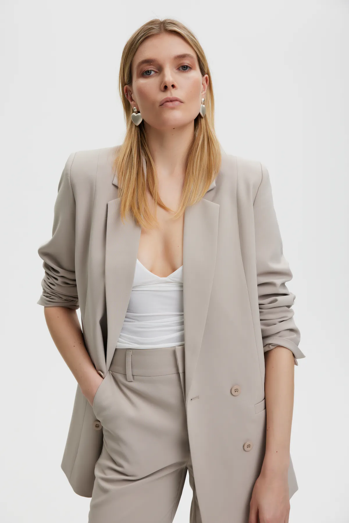 JoelleGZ Blazer in string polyester