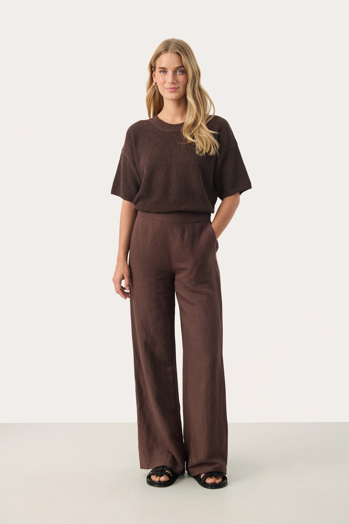 CaidaniPW Trousers in bracken colour